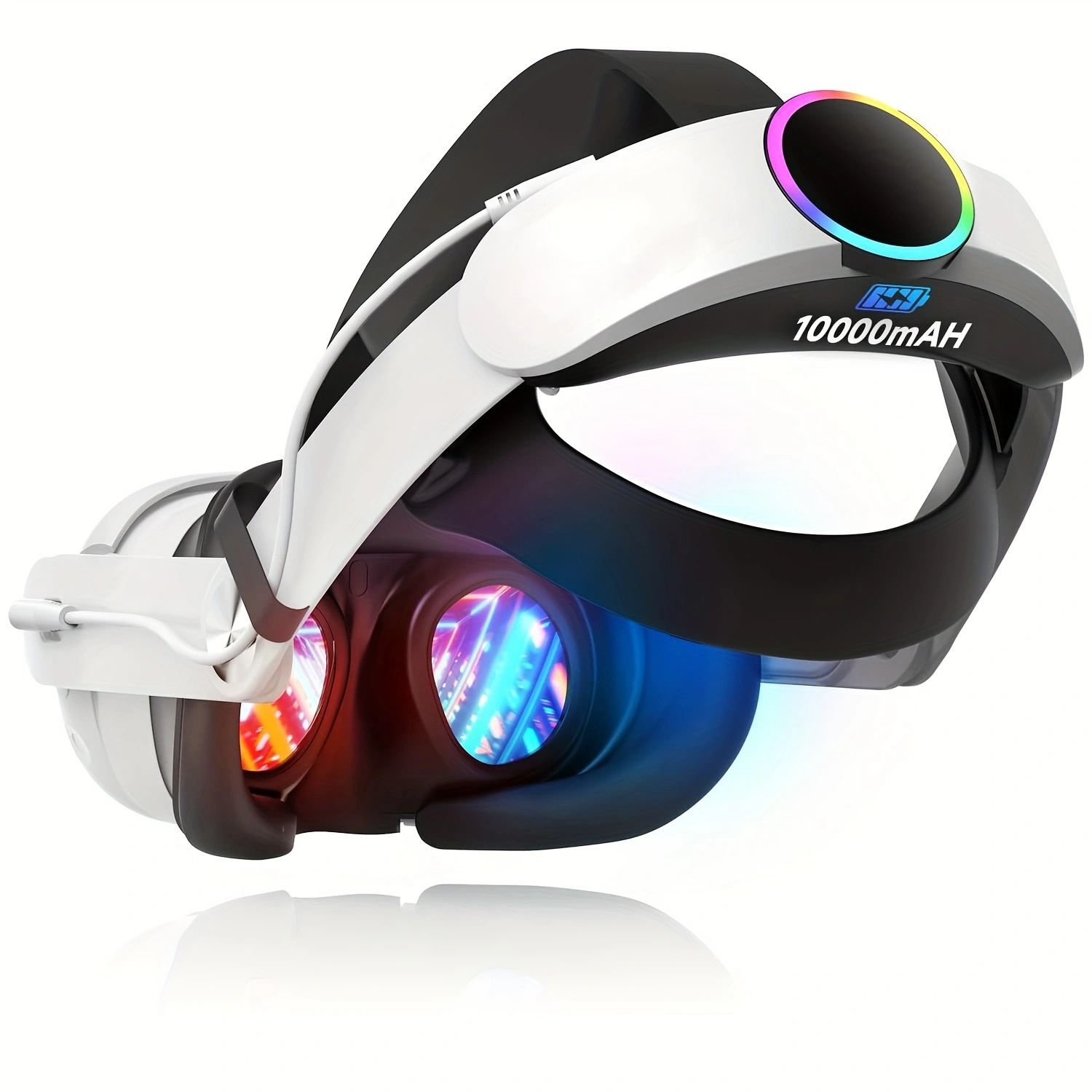 Крепление на голову для VR Oculus Quest 3/3S, емкость 10000 мАч, экспресс-зарядка 18 Вт, для VR-очков