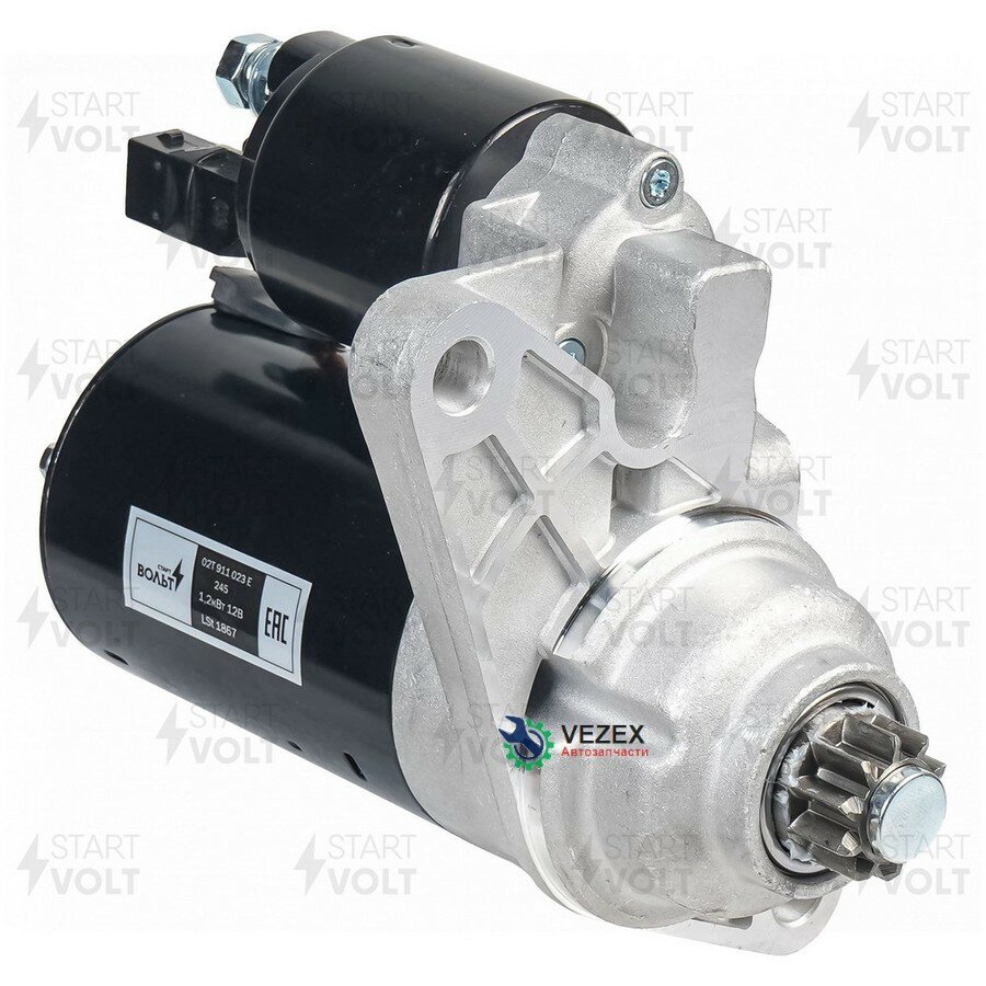 STARTVOLT LST1867 Стартер для а/м VAG Fabia (99-) 1.4i MT 1,2кВт (LSt 1867)