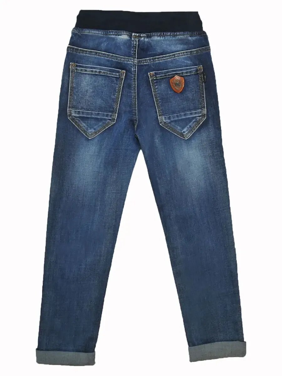 Джинсы Yuke jeans Базовая коллекция, размер 17/110, голубой, синий — фото 1