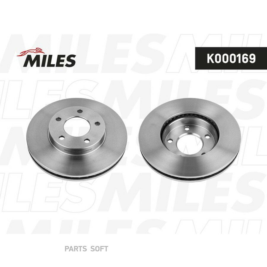 MILES K000169 Диск тормозной FORD MAVERICK 00>/MAZDA TRIBUTE 00> передний вент. ()