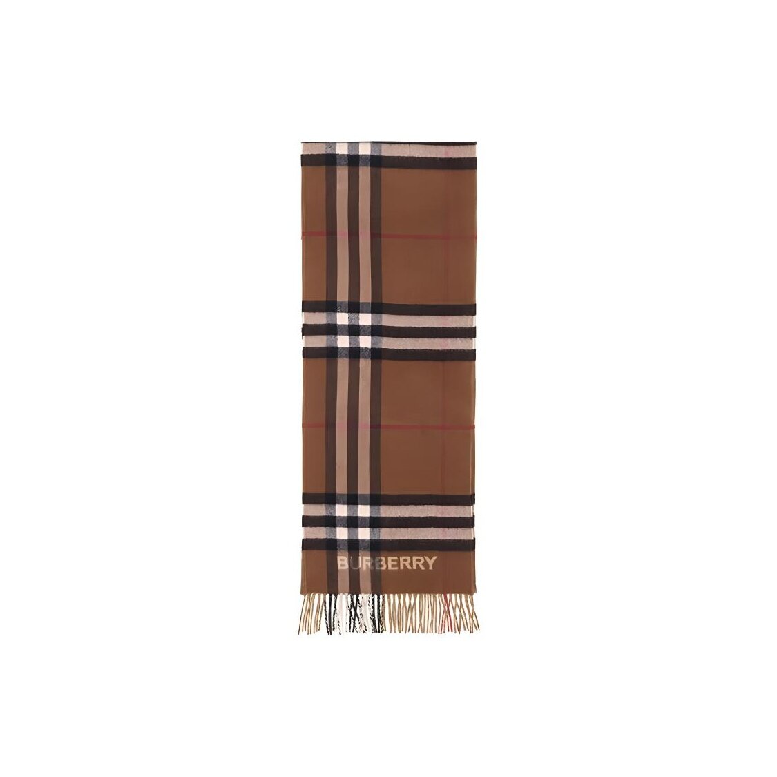 Шарф BURBERRY для мужчин, one size, коричневый — фото 1
