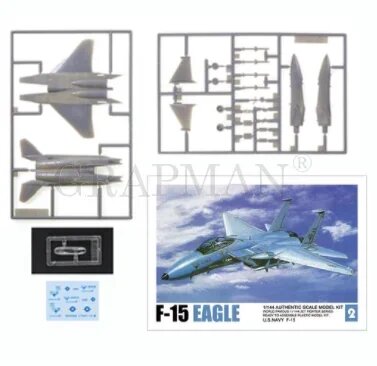 Модель самолета GRAPMAN F-14 Tomcat F-15 Eagle F-4E Phantom 1/144