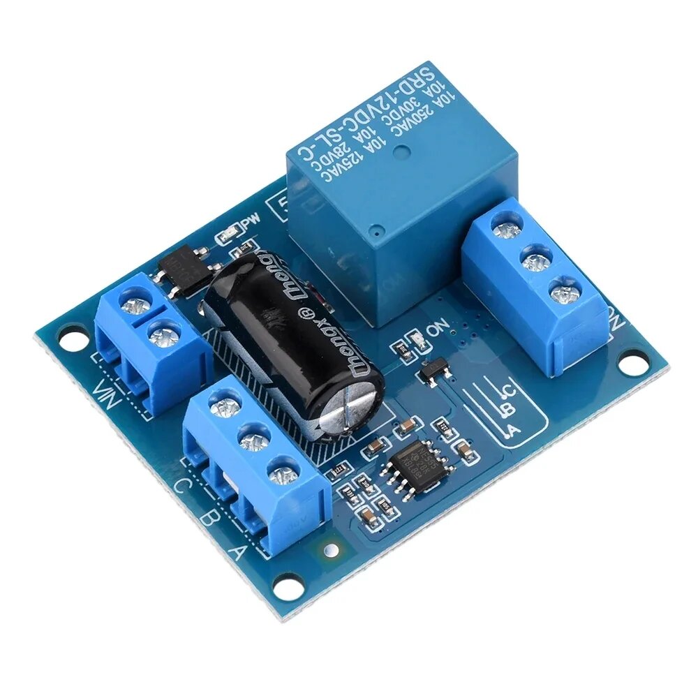 SRD-12VDC 10A 250VAC силовой реле, синий, 12V