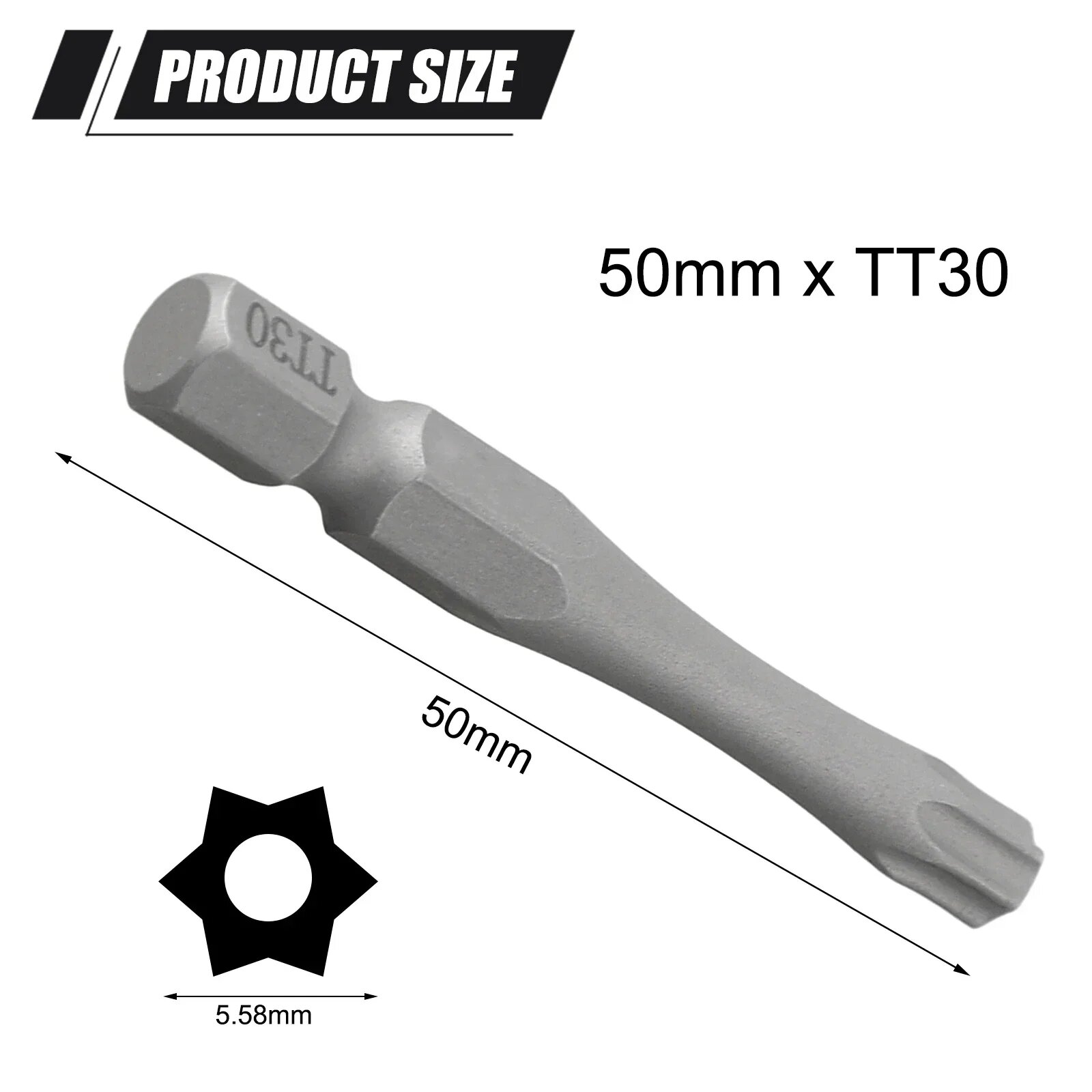 VIBRATITE Магнитная отвертка Torx 50 мм T6-T40 T30