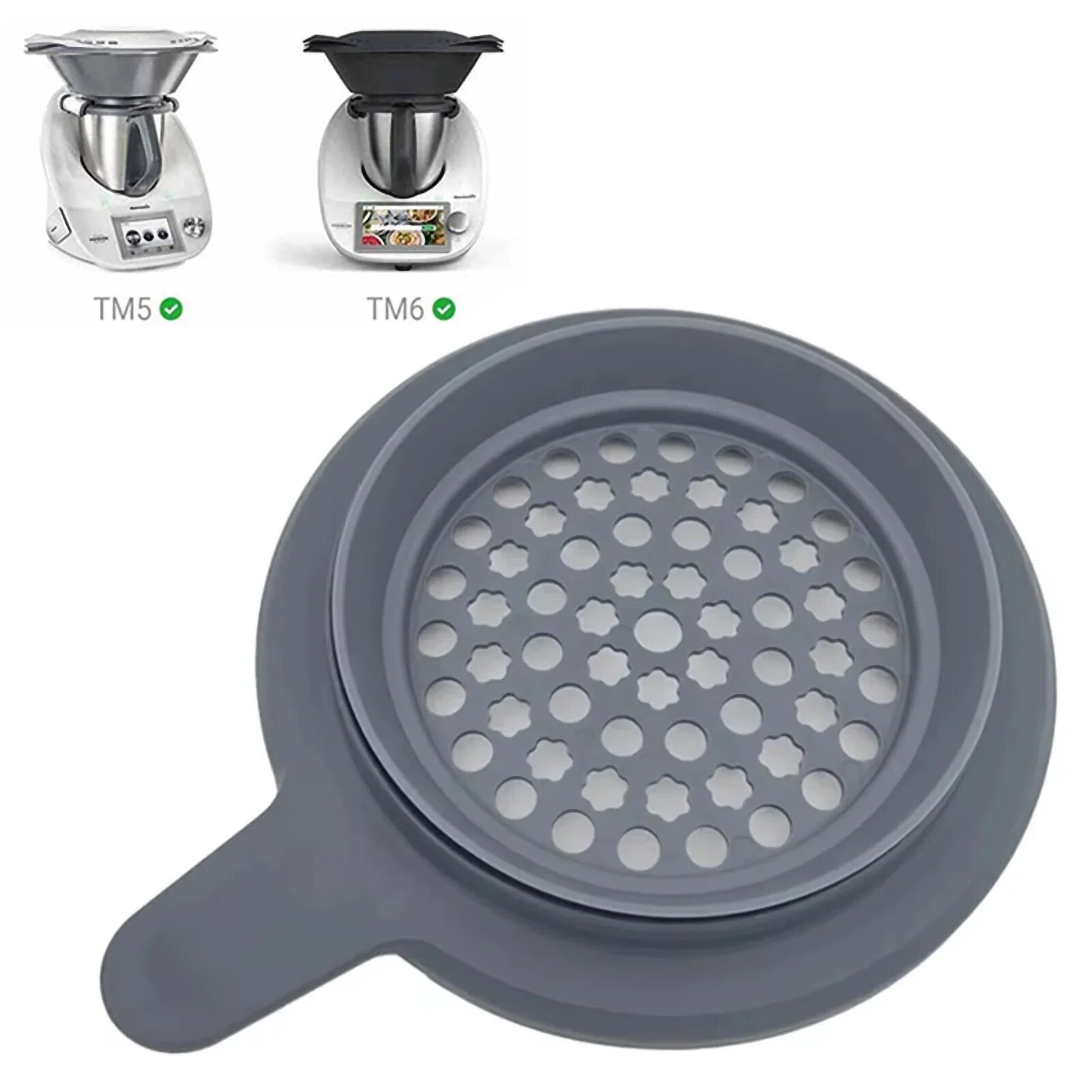 Крышка основной кастрюли с большим отверстием для Thermomix TM6 TM5 с дозатором для теста, часть кухонного комбайна