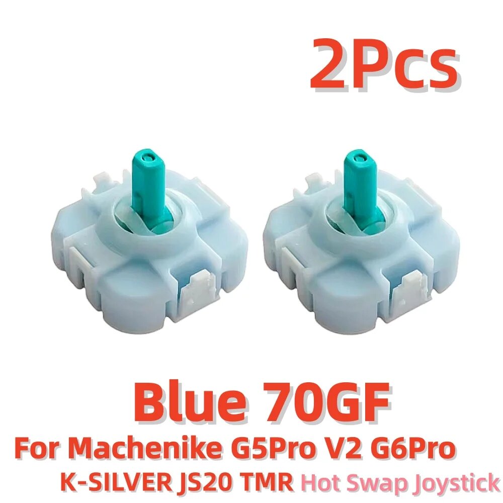 K-Silver JS20 TMR Джойстики для Machenike G5Pro V2 G6Pro Голубой, 2PCS Blue