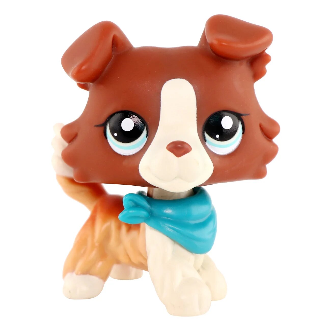 Магазин товаров для животных Minilpsshop: Красный колли # 1542 с игрушками-собачками в банданах, коллекционные фигурки для детей, для LPS