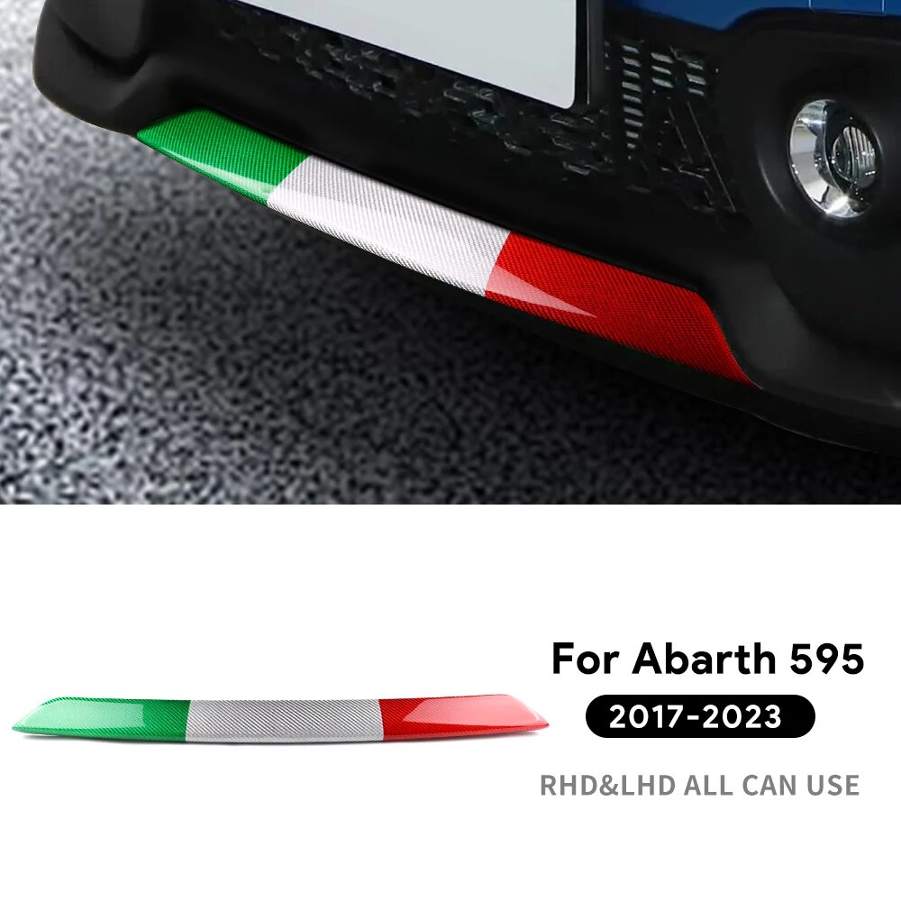 Наклейка на бампер Abarth 595 2017-2023, Tricolor