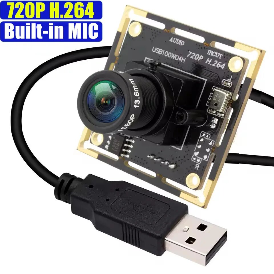 ELP USB-камера 720P ELP-USB100W04H-L170