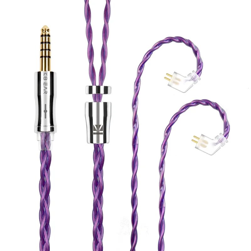 KBEAR Glory Purple TFZ4.4 кабель для наушников