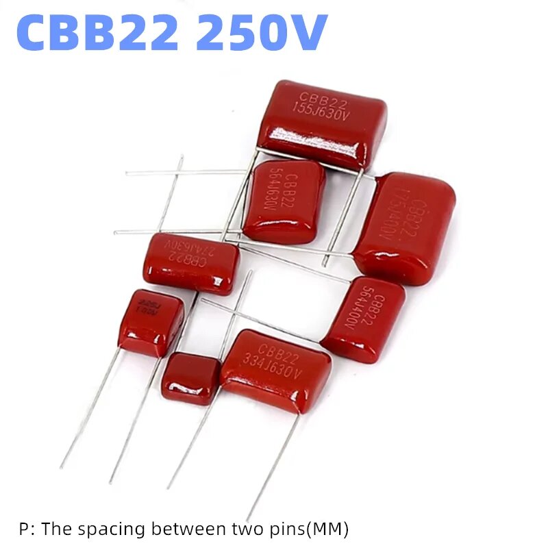 Полипропиленовые конденсаторы CBB22 250В 565J P27MM
