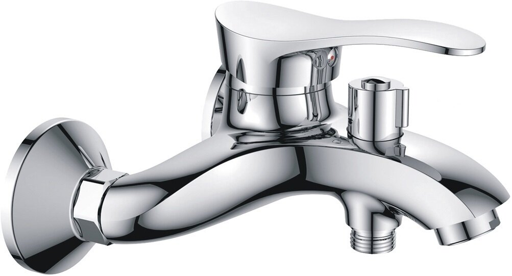 Смеситель для ванны Haiba HB6001 с коротким изливом, хром