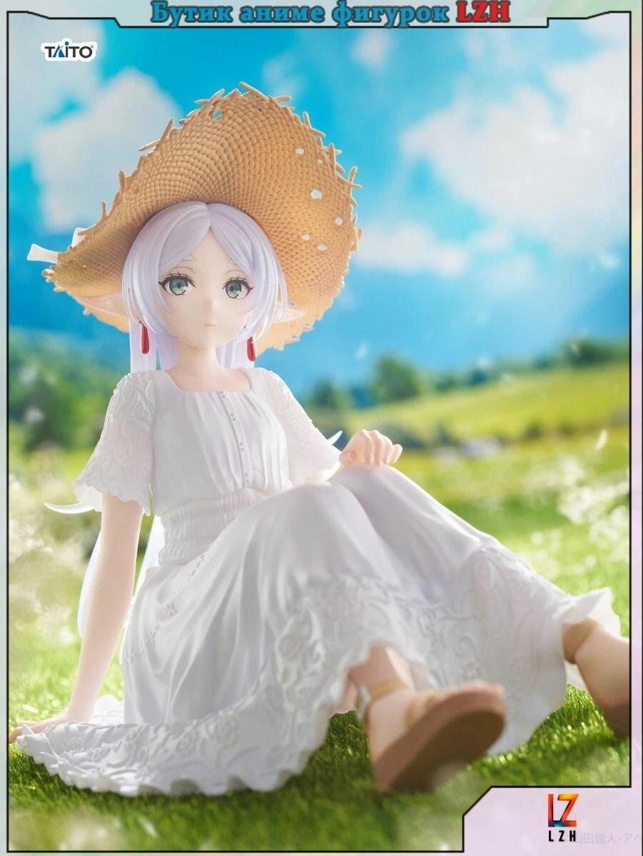 Аниме фигурка TAITO Desktop Cute Фрирен (Frieren) из Провожающая в последний путь Фрирен (Frieren: Beyond Journey's End) 13cm (LZH)