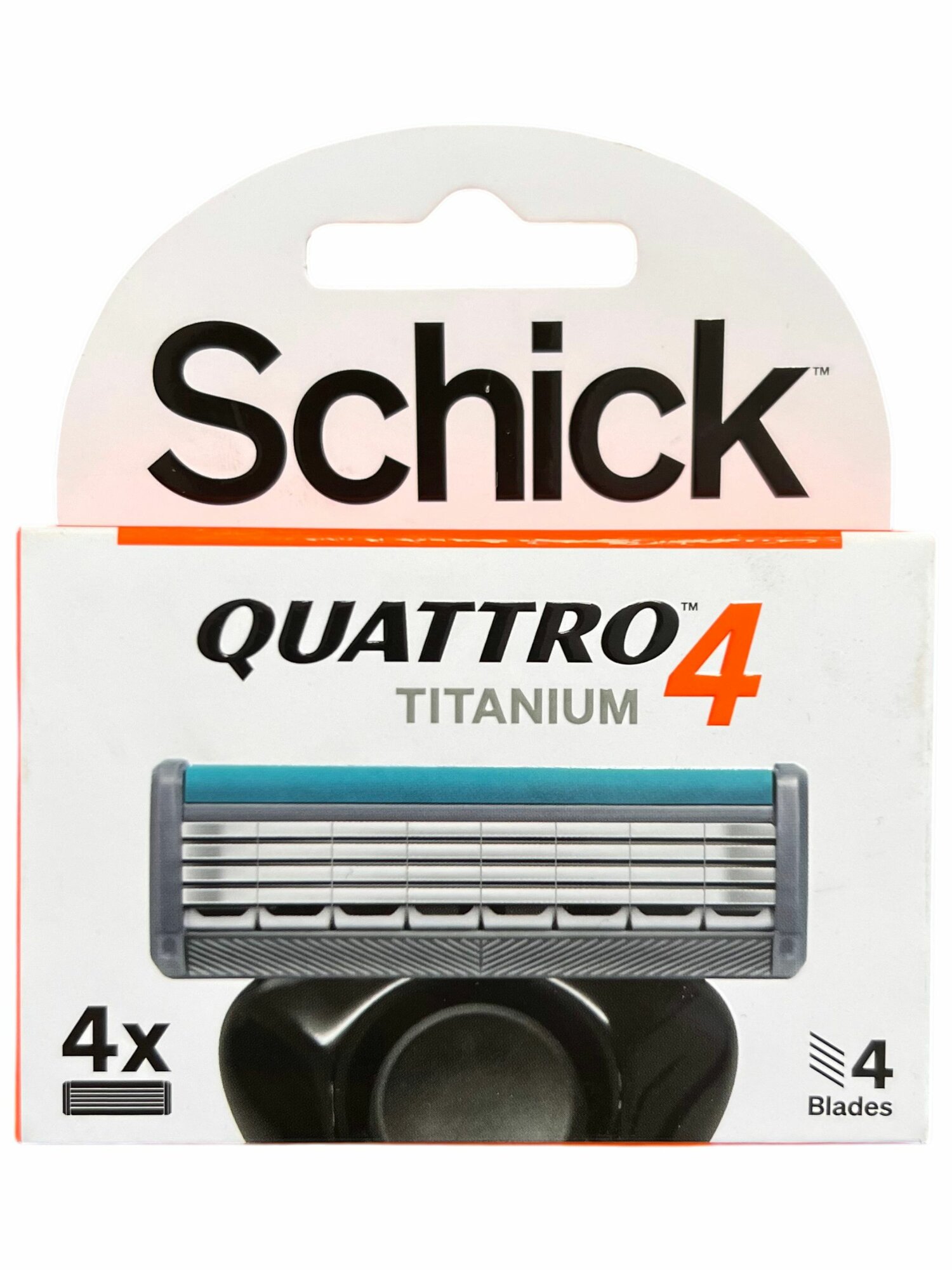 Schick Quattro Titanium сменные кассеты для бритвы 4 шт