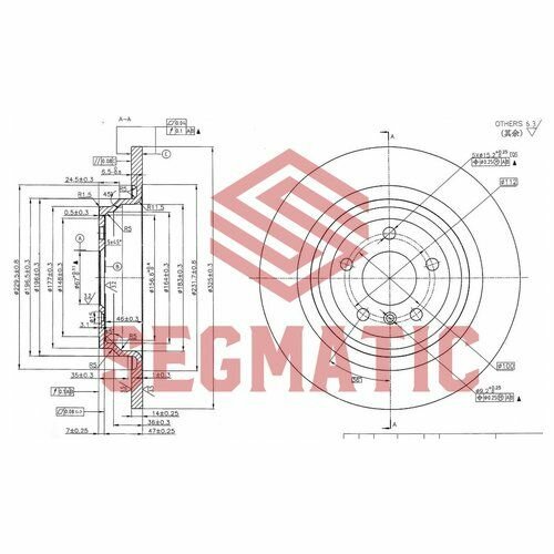 Диск тормозной Segmatic SBD30093243