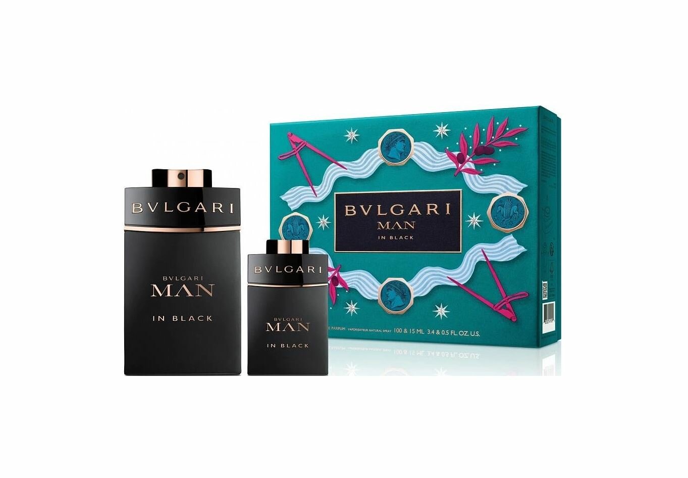 Подарочный набор Bvlgari Man In Black парфюмерная вода 100 мл + парфюмерная вода 15 мл