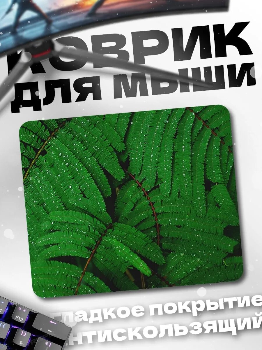 Коврик для мыши Зелёный папоротник