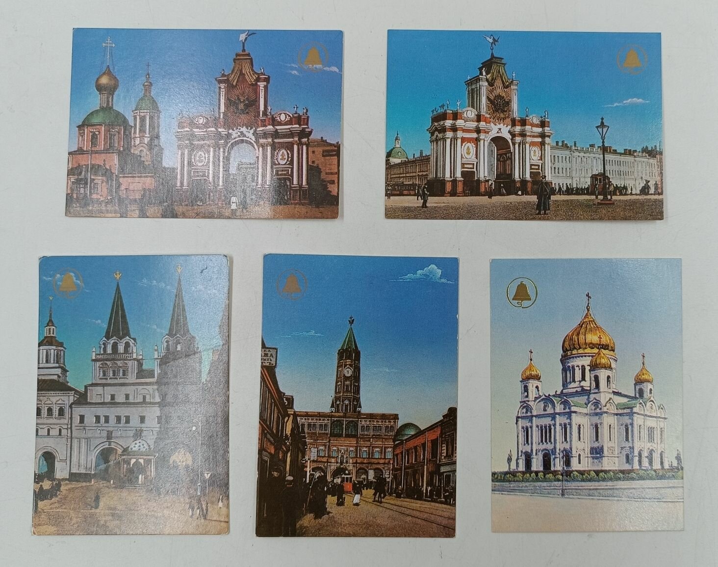Пять календариков. Несохранившиеся памятники. Москва 1990 год. Состояние на фото