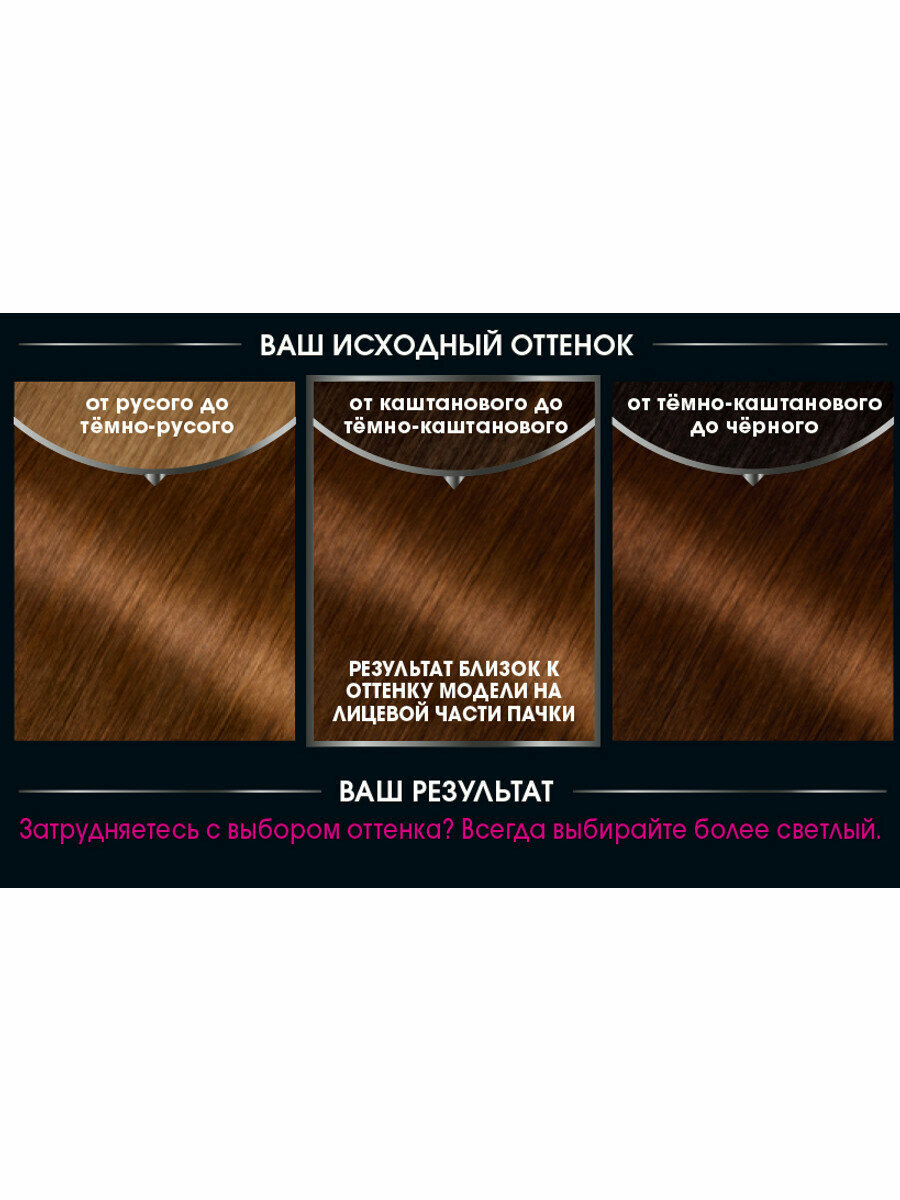 GARNIER Стойкая крем-краска для волос Olia, 112 мл Олия Р/У/К 5.3 Каштановое золото