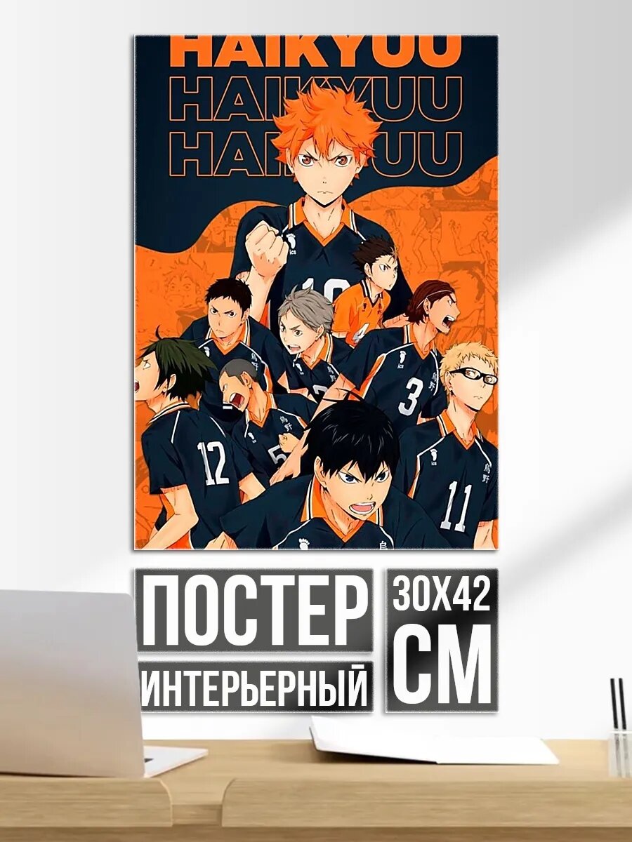 Плакат постер Команда Хайкюу