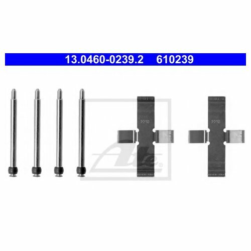Комплект монтажный тормозных колодок Ate 13046002392 для Mercedes E-CLASS S210, S-CLASS C140, W140