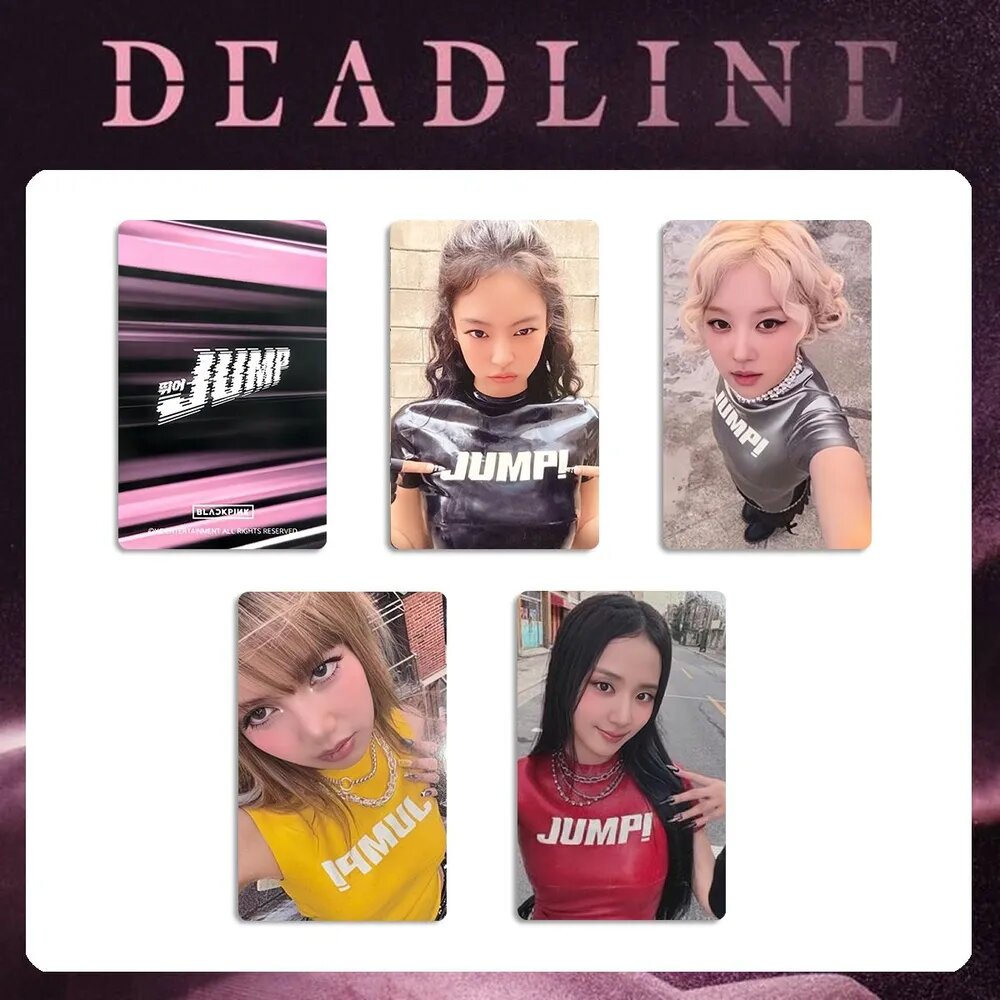 Карточки BLACKPINK JUMP BP k-pop карточки коллекционные LISA ROSE JENNIE 54 * 86 мм 4 шт