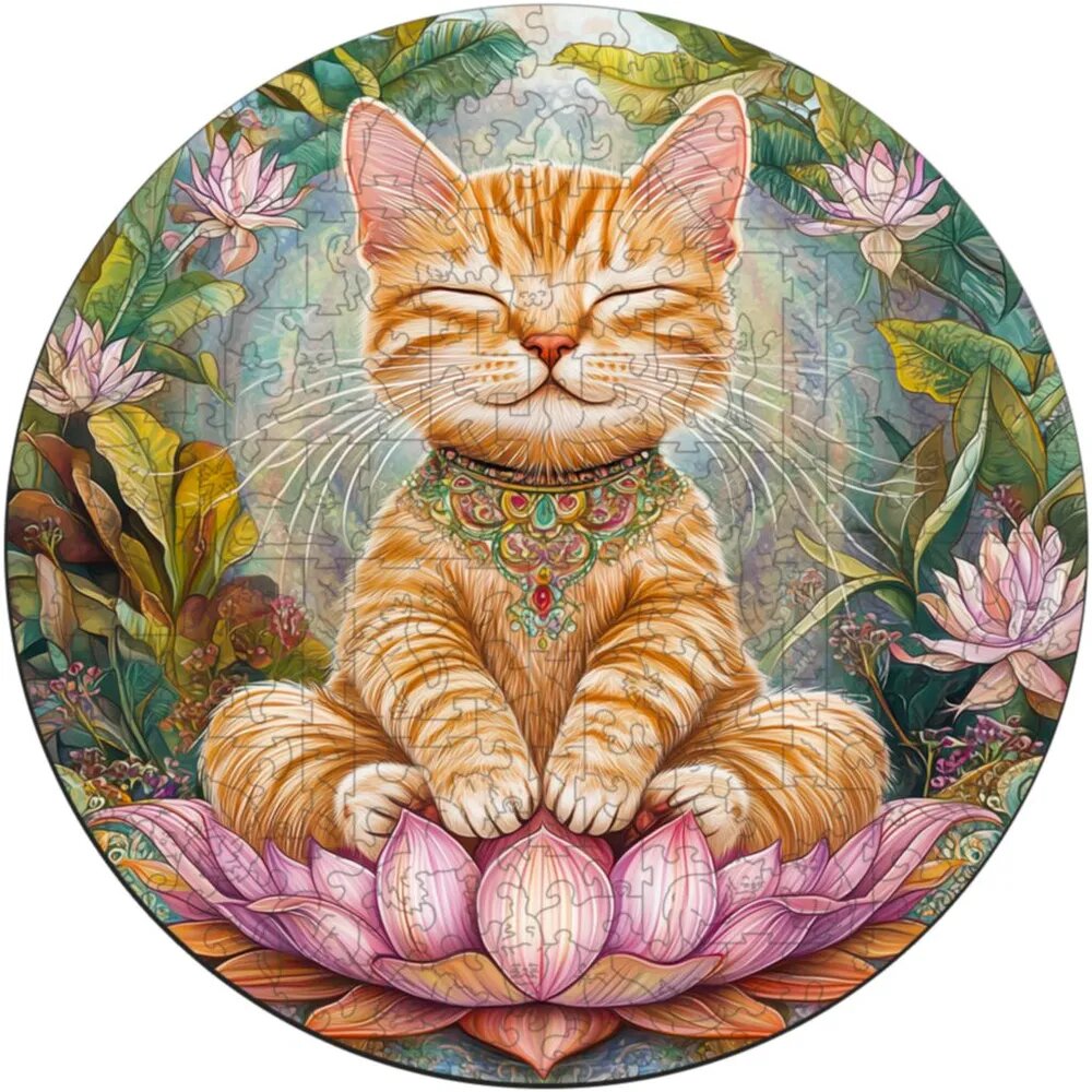 Фигурный пазл с котёнком KO