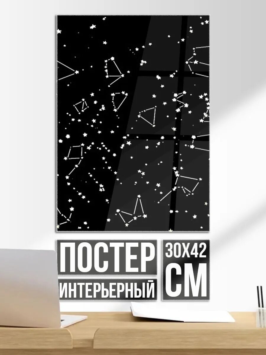 Постер на стену Фэнтезийные созвездия