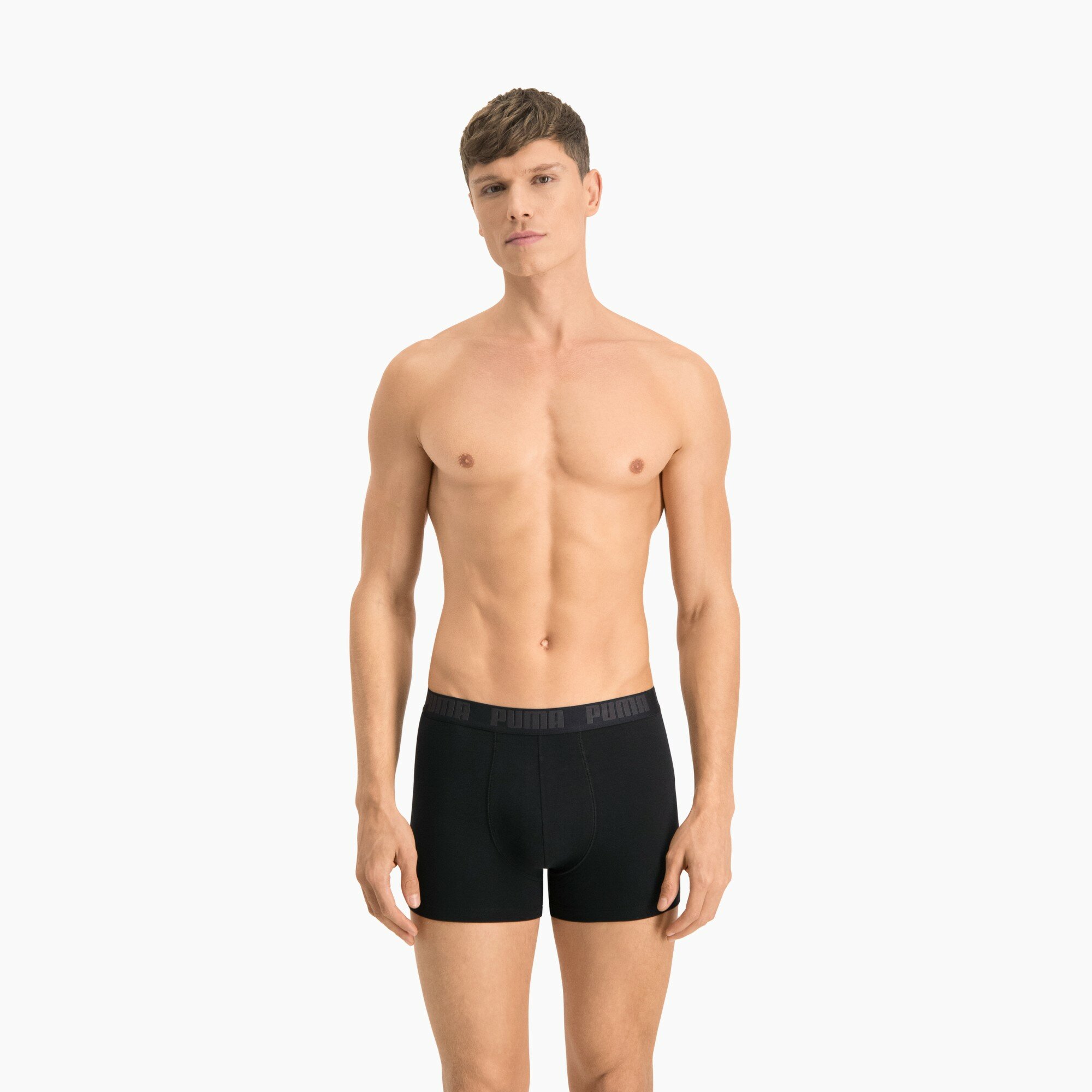 Трусы PUMA MEN AOP BOXER 2P, комплект из 2 шт., размер XL, черный — фото 1