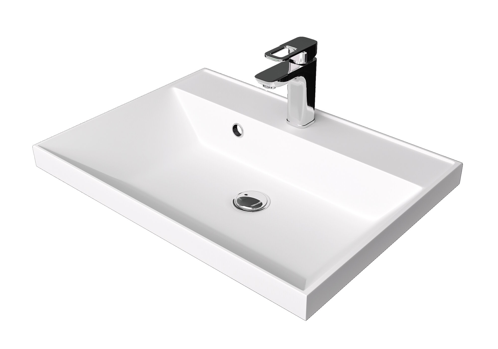 Мебельная раковина Madera Classica 60, 4627173210164, 60 см, белая глянцевая