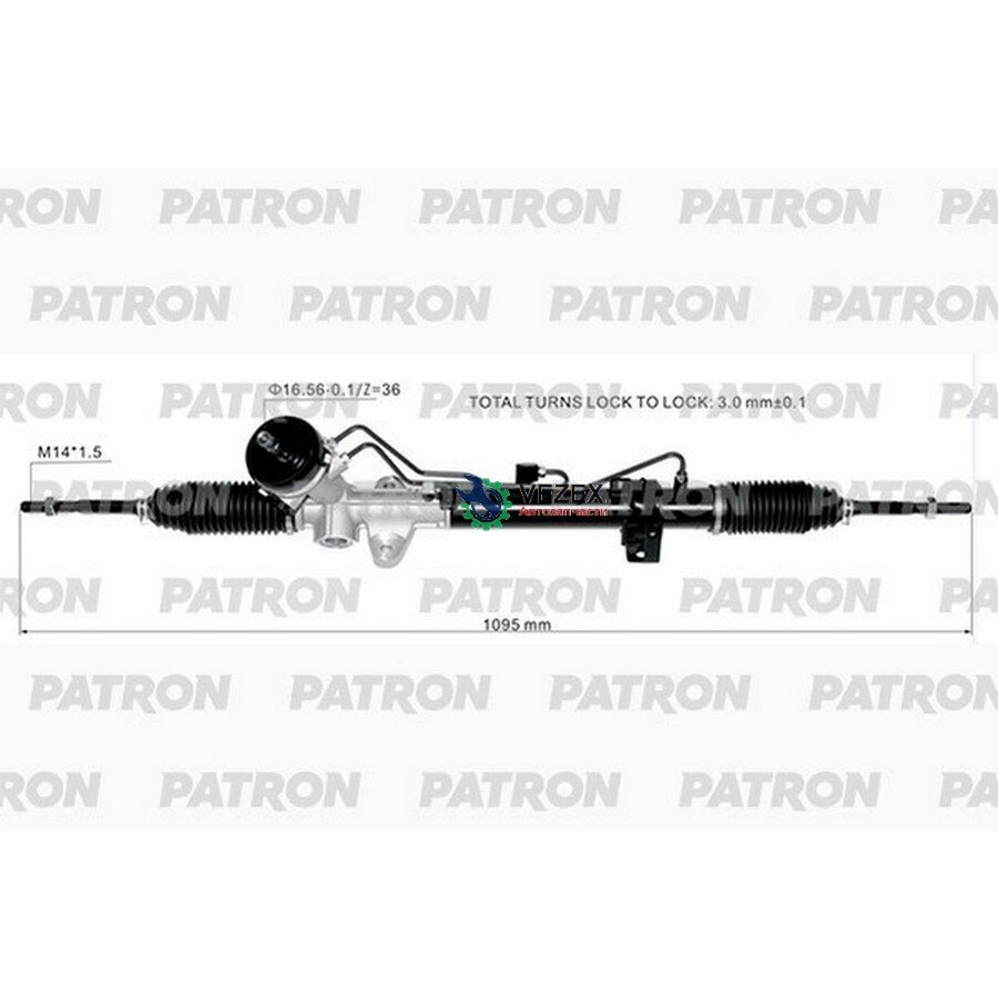PATRON PSG1054 Рейка рулевая KIA RIO III (UB) 11- HYUNDAI ACCENT 11-