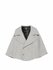 Пиджак BALMAIN Double-breasted logo-plaque wool blazer, размер 4 года, серый