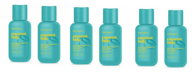 Fito Косметик SOS-Шампунь для волос Miss Organic Coconut help, Восстанавливающий , 90 мл, 6 шт