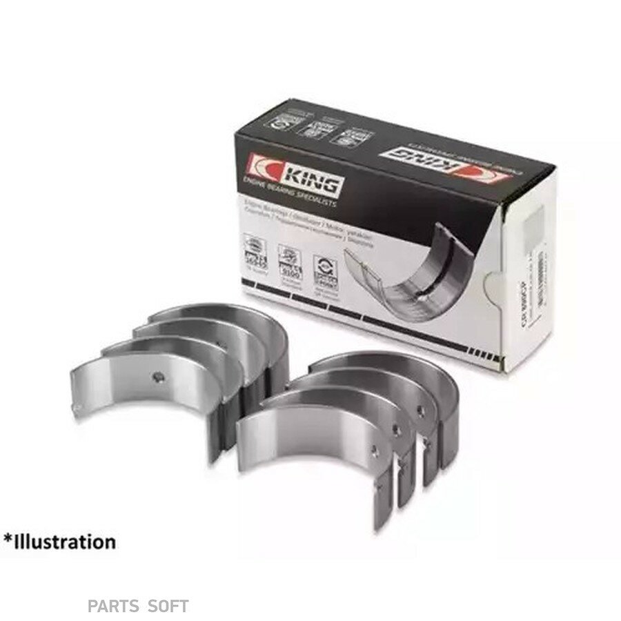KING-BEARINGS CR4528SM Вкладыши шатунные BMW N42 B20/N46 B20 (STD) (4 пары)