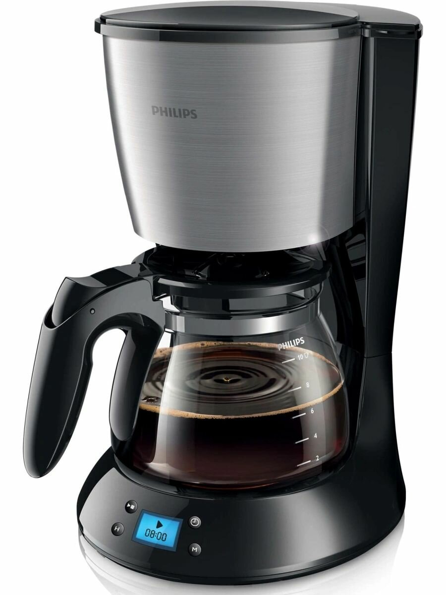 Кофеварка PHILIPS HD7459/20, капельная, черный