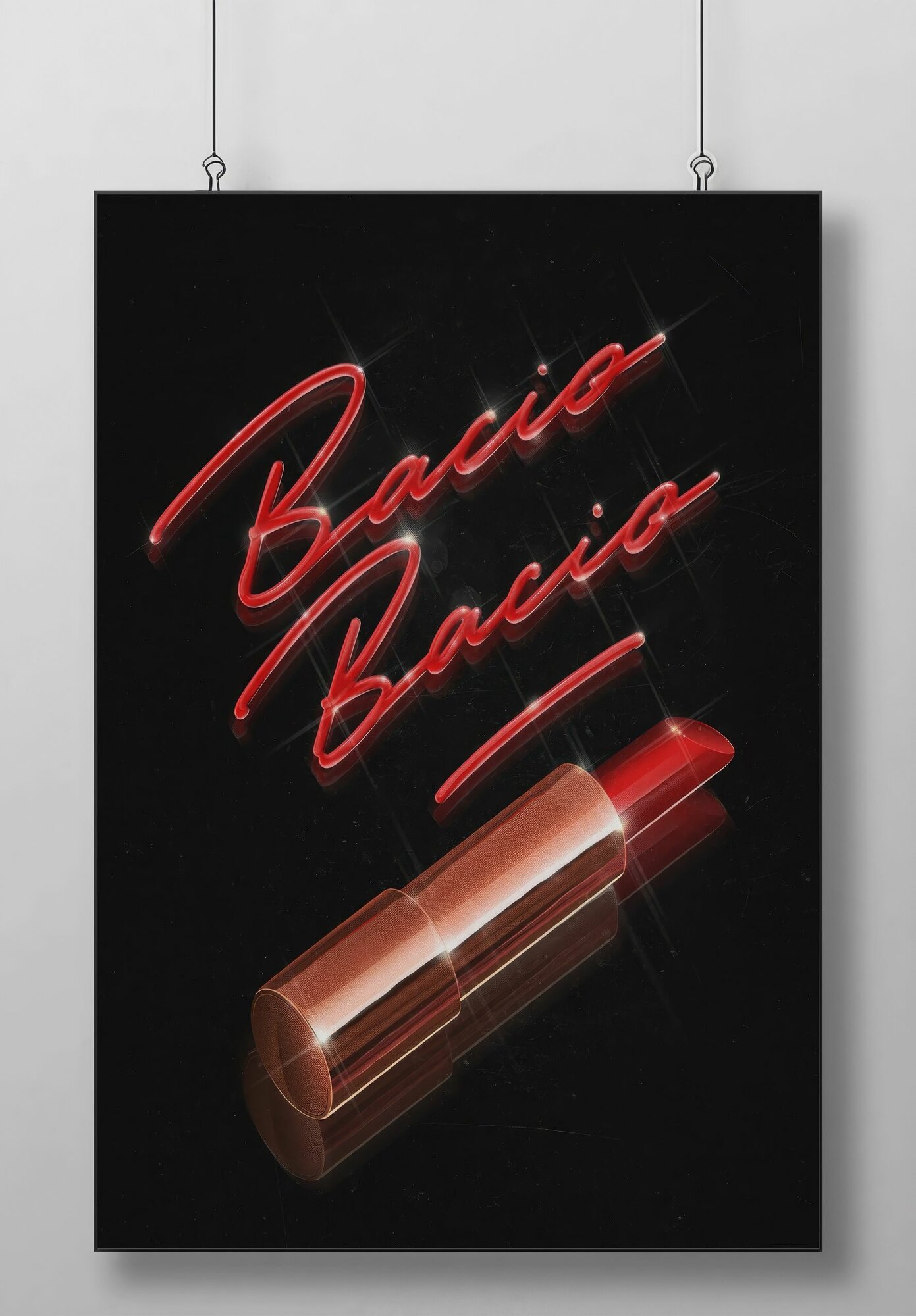Постер / Плакат На Стену Интерьерный Помада (Lipstick)