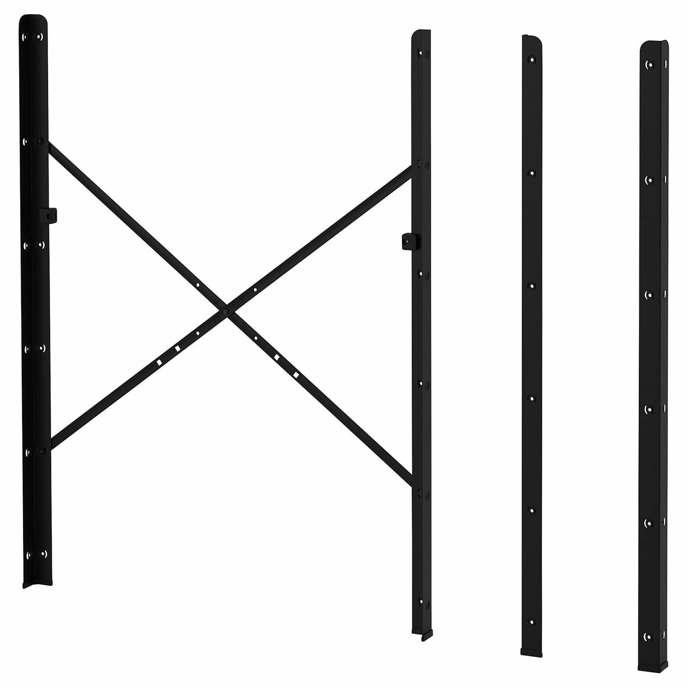 Стойка для стеллажа IKEA BROR, материал сталь, цвет черный, 110см