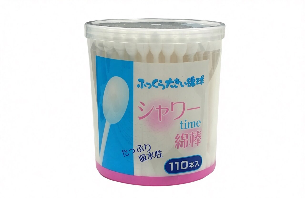 Gel Corporation Shower Time Ватные палочки косметологические, 110 шт