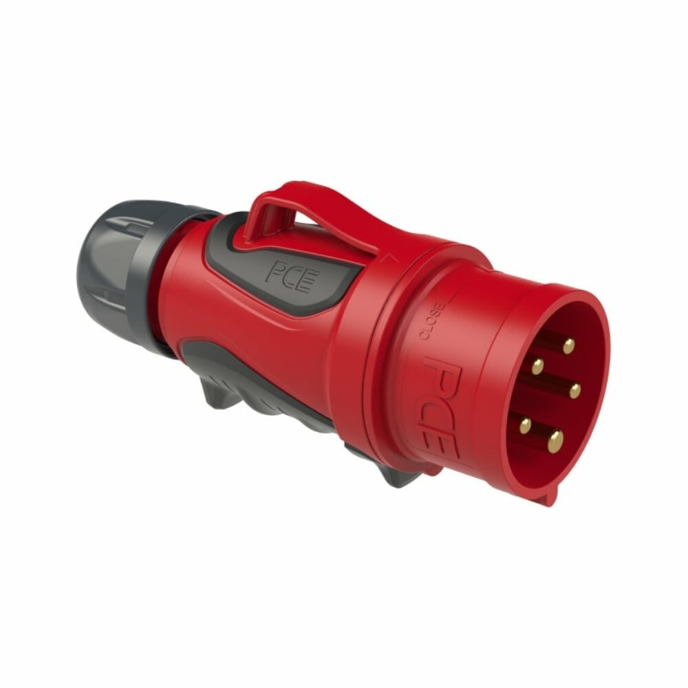 Кабельная вилка PCE 16А 380V 3P+N+E IP44 GRIP 0153-6