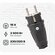 Кабельная вилка PCE 16A 220V 2P+E IP54 корпус черный, маркер черный 0511-ss