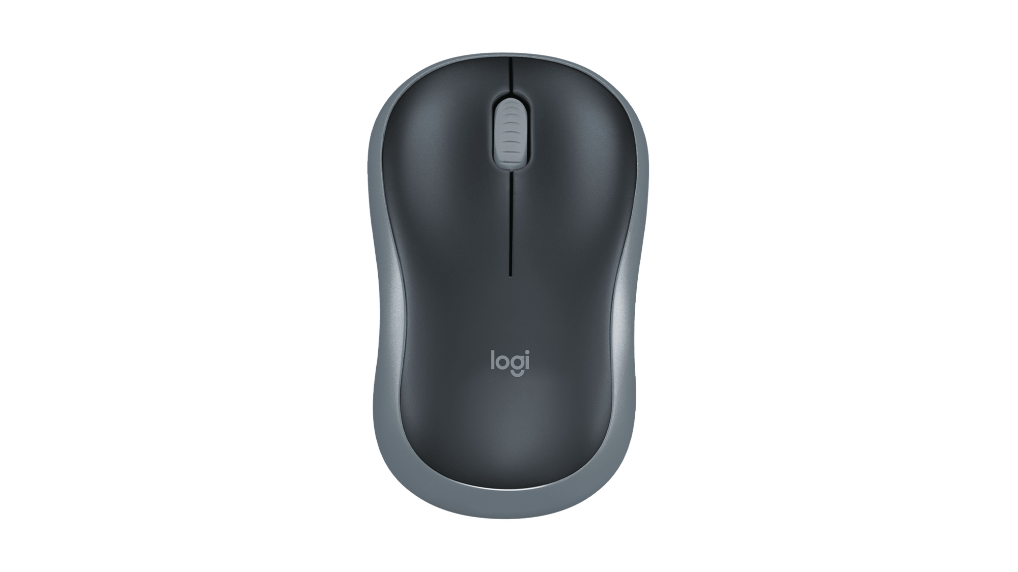 Беспроводная мышь Logitech M186, 1000 DPI, черный/серый