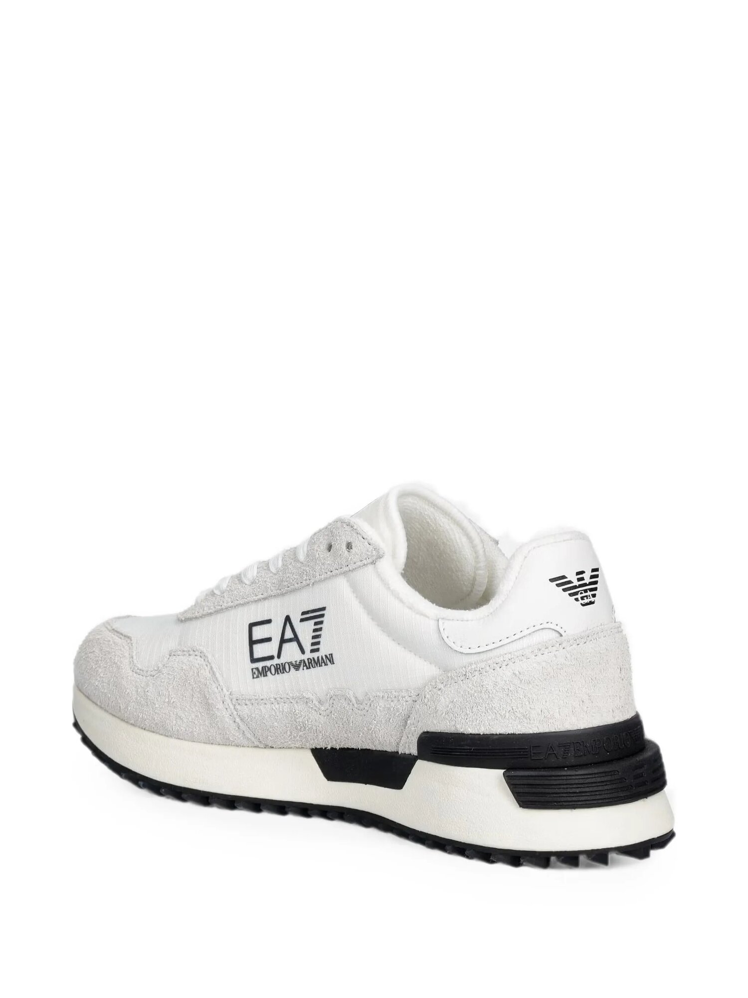 Кроссовки EA7 EMPORIO ARMANI Logo-print panelled sneakers, размер 4 — фото 1