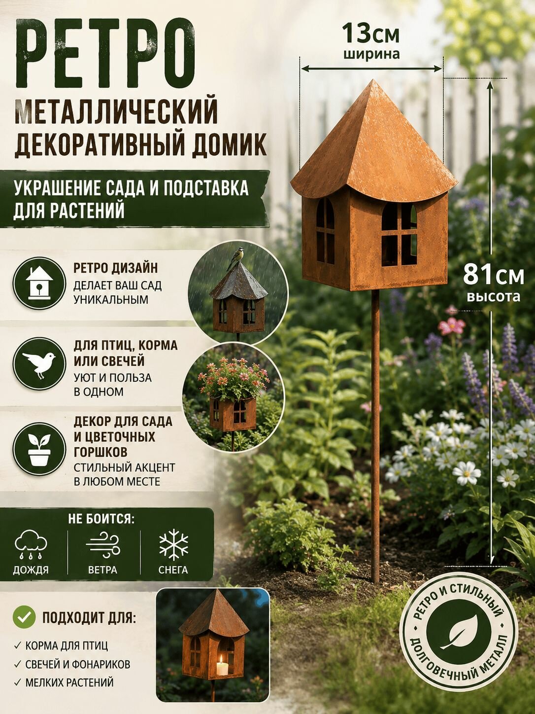 Фигурка садовая