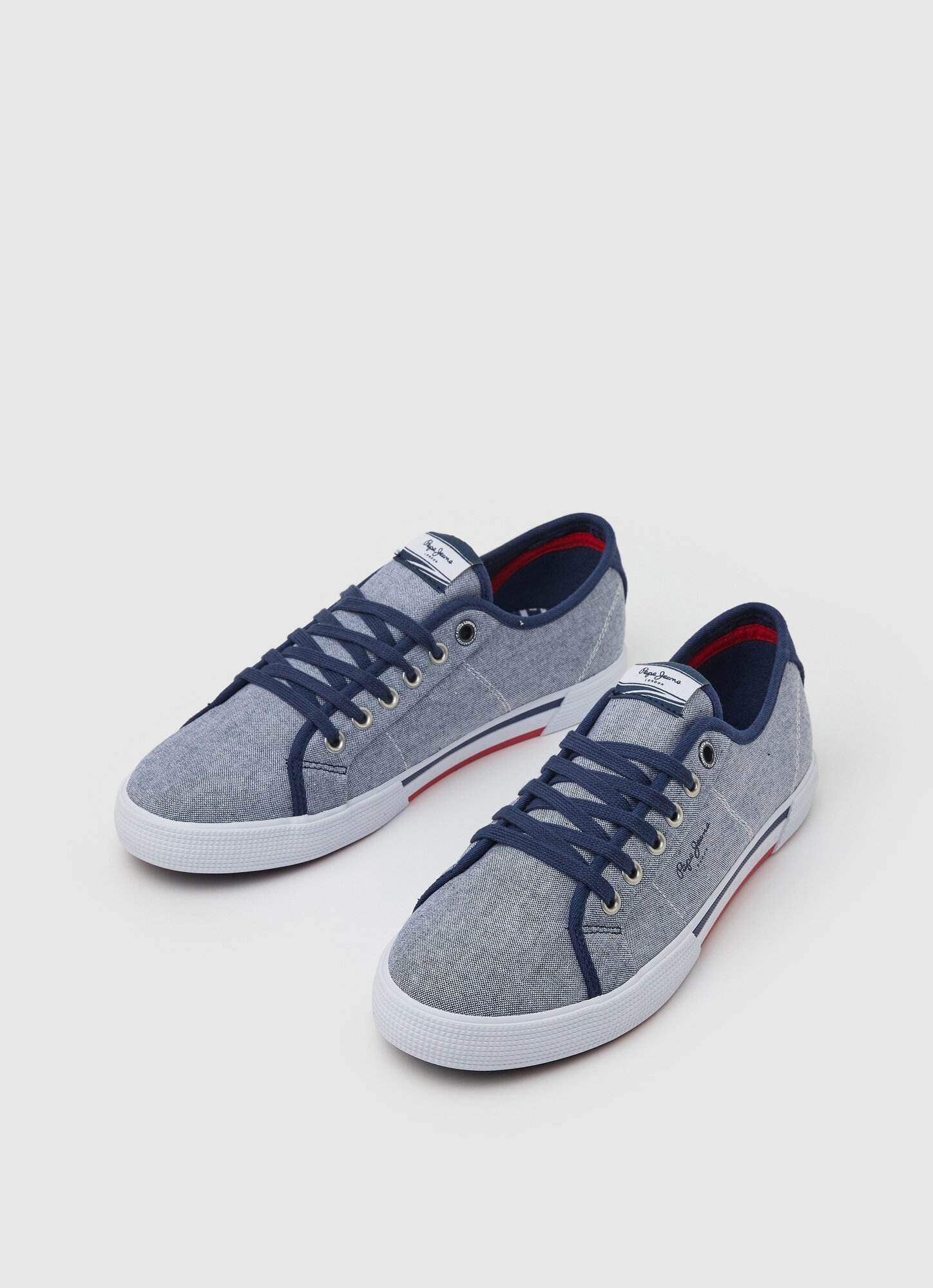 Полуботинки Pepe Jeans Brady Men Chambray, размер 43, синий — фото 1