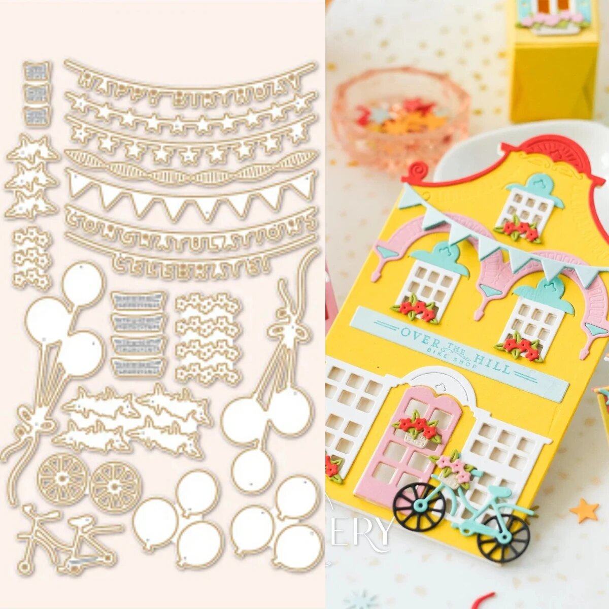 Металлические штампы Capsule Star Studded Borders dies-23