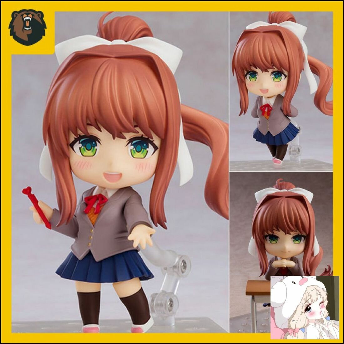 Фигурка Моника из Doki Doki Literature Club, коллекционная статуэтка 10 см, подарок для фанатов аниме и игр
