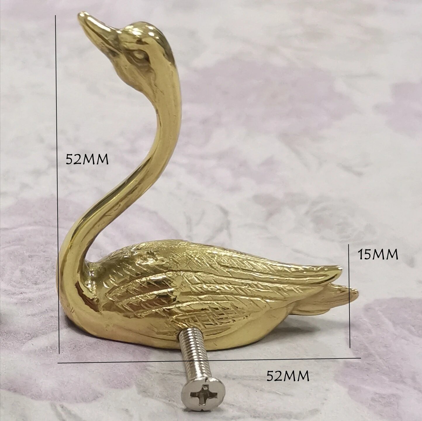 Латунная ручка Rising Swan-Side
