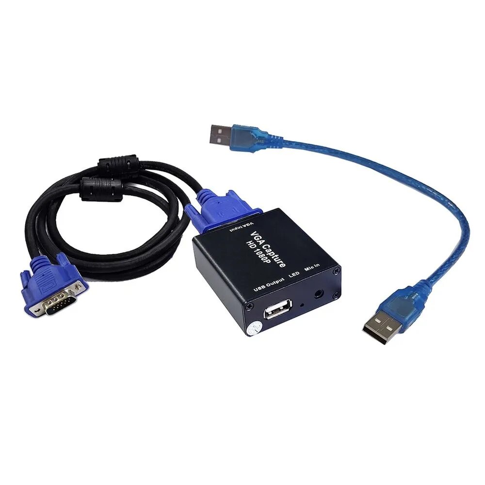 (W E J C) Конвертер Адаптера VGA В USB С Картой Аудио- И Видеозахвата