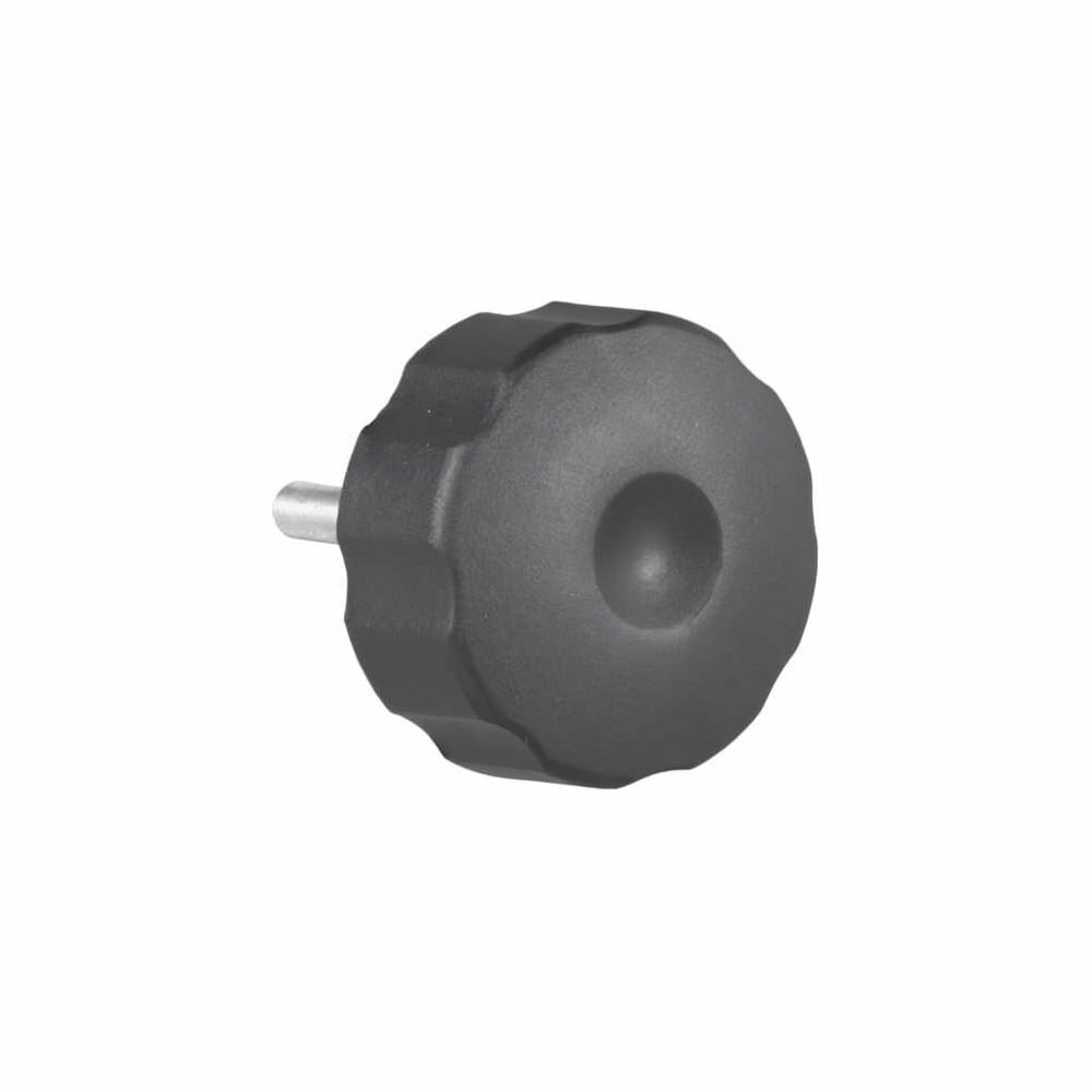 Ручка-барашек пластиковая Zitar D40 с резьбовым штифтом М6x20, цвет чёрный 1 шт 154200 — фото 1