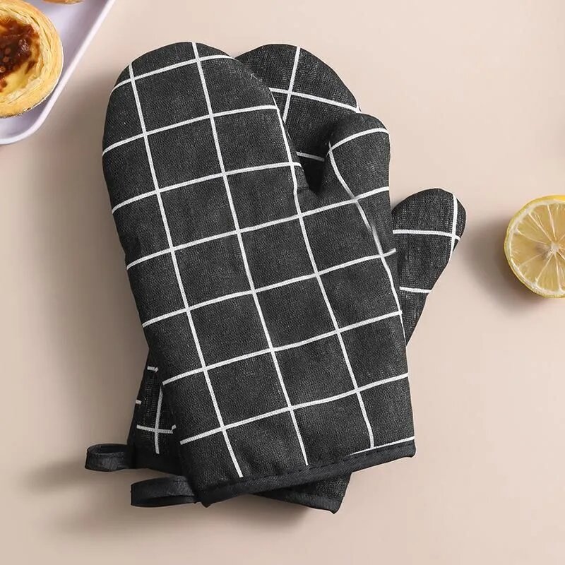 Прихватка рукавица для кухни 20x26 см, 2 шт. Черная сетка*1 пара